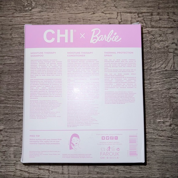 Barbie | Accessories | Chi X Barbie Collection Dream Pink 3 Piece Set ...